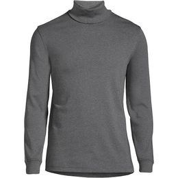 LANDS' END Supima Rollkragenshirt f&uuml;r Herren, Classic Fit, Herren, size: regular, Schwarz, Baumwolle, by Lands' End