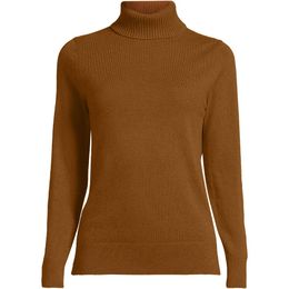 LANDS' END Rollkragen-Pullover aus Kaschmir in Plus-Gr&ouml;&szlig;e, Damen, size: plus, Beige, Kaschmir, by Lands' End