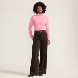 LANDS' END Breitcord-Hose High Waist mit weitem Bein f&uuml;r Damen in Petite-Gr&ouml;&szlig;e, Damen, size: petite, Braun, Baumwoll-Mischung, by Lands' End