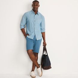 LANDS' END Chino-Shorts f&uuml;r Herren, Slim Fit, Herren, size: regular, Blau, Baumwoll-Mischung, by Lands' End
