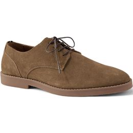 LANDS' END Veloursleder-Schn&uuml;rschuhe f&uuml;r Herren, Herren, size: regular, Grau, by Lands' End