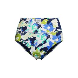 LANDS' END Bikinihose zum Umschlagen, High Waist, f&uuml;r Damen, Damen, size: regular, Blau, Nylon-Mischung, by Lands' End