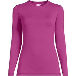 LANDS' END Stretch-THERMASKIN-Oberteil mit Rundhalsausschnitt f&uuml;r Damen in Plus-Gr&ouml;&szlig;e, Damen, size: plus, Pink, Elasthan/Polyester-Mischung, by Lands' End