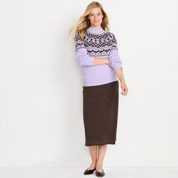 LANDS' END Crinkle-Schlupfrock im Schr&auml;gschnitt f&uuml;r Damen in Petite-Gr&ouml;&szlig;e, Damen, size: petite, Braun, Lyocell (Viskose)/Polyester-Mischung, by Lands' End