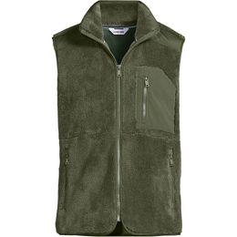 LANDS' END Teddy-Weste f&uuml;r Herren, Herren, size: regular, Gr&uuml;n, Polyester, by Lands' End