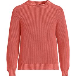 LANDS' END DRIFTER Pullover im Shaker-Rippstrick f&uuml;r Herren, Herren, size: regular, Lila, Baumwolle, by Lands' End