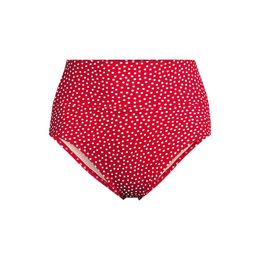 LANDS' END Bikinihose zum Umschlagen, High Waist, f&uuml;r Damen, Damen, size: regular, Rot, Nylon-Mischung, by Lands' End