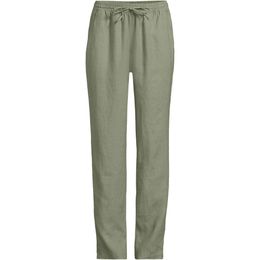 LANDS' END Relaxte Premium Reinleinen-Schlupfhose f&uuml;r Damen in Plus-Gr&ouml;&szlig;e, Damen, size: plus, Gr&uuml;n, Leinen, by Lands' End