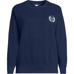 LANDS' END Sweatshirt SERIOUS SWEATS f&uuml;r Damen, Damen, size: regular, Blau, Elasthan/Baumwoll-Mischung/Polyester-Mischung, by Lands' End