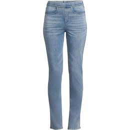 LANDS' END High Waist Straight Knit STARFISH Jeans f&uuml;r Damen in Plus-Gr&ouml;&szlig;e, Damen, size: plus, Blau, Baumwoll-Mischung/Polyester-Mischung, by Lands' End