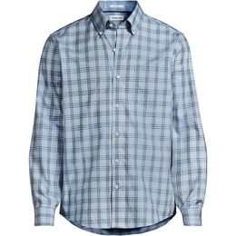 LANDS' END CLASSIC FIT. B&uuml;gelfreies Twillhemd f&uuml;r Herren, Herren, size: regular, Blau, Baumwolle, by Lands' End
