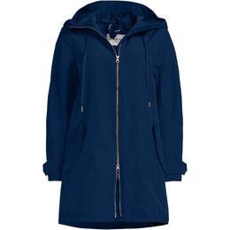 LANDS' END Squall Regenjacke in A-Linie f&uuml;r Damen in Plus-Gr&ouml;&szlig;e, Damen, size: plus, Blau, Nylon, by Lands' End