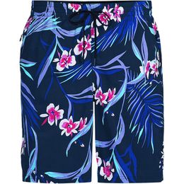 LANDS' END Badeshorts mit Hydroliner f&uuml;r Herren, 23 cm, Herren, size: regular, Blau, by Lands' End