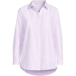 LANDS' END Langarm Oxford-Hemdbluse f&uuml;r Damen, Damen, size: regular, Lila, Baumwolle, by Lands' End