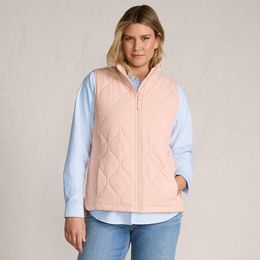 LANDS' END Isolierte FeatherFree Steppweste, Damen, size: regular, Pink, Polyester, by Lands' End