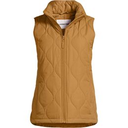 LANDS' END Isolierte FeatherFree Steppweste in Petite-Gr&ouml;&szlig;e, Damen, size: petite, Beige, Polyester, by Lands' End