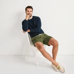 LANDS' END Rundhals-Sweatshirt SERIOUS SWEATS in Tall-Gr&ouml;&szlig;e f&uuml;r Herren, Herren, size: tall, Blau, Baumwoll-Mischung/Polyester-Mischung, by Lands' End