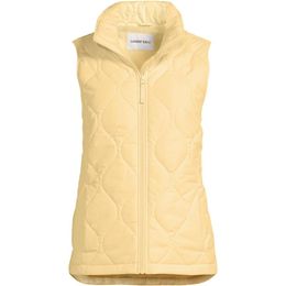 LANDS' END Isolierte FeatherFree Steppweste, Damen, size: regular, Gelb, Polyester, by Lands' End