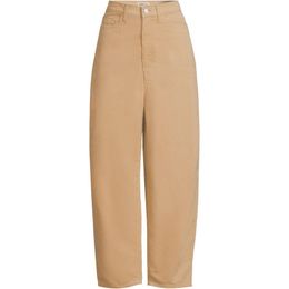 LANDS' END Barrel-Feincordhose f&uuml;r Damen in Petite-Gr&ouml;&szlig;e, Damen, size: petite, Elfenbein, Baumwolle, by Lands' End