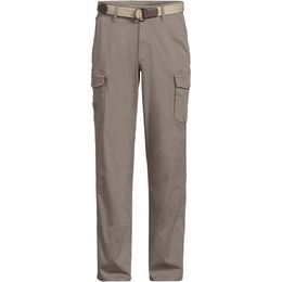 LANDS' END Cargohose mit G&uuml;rtel f&uuml;r Herren, Herren, size: regular, Braun, Baumwolle/Baumwoll-Mischung, by Lands' End