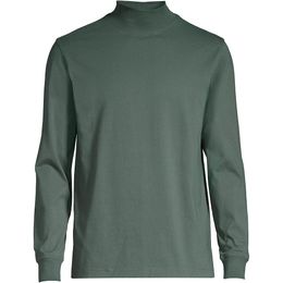 Super-T Stehbundshirt f&uuml;r Herren, Classic Fit, Tallgr&ouml;&szlig;e, Herren, size: tall, Gr&uuml;n, Baumwolle, by Lands' End