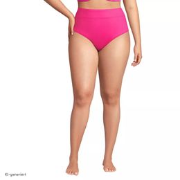 LANDS' END Bikinihose mit hohem Beinausschnitt f&uuml;r Damen in Plus-Gr&ouml;&szlig;e, Damen, size: plus, Pink, Elasthan/Nylon-Mischung, by Lands' End