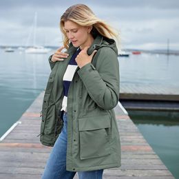 LANDS' END Wasserdichter Parka SQUALL f&uuml;r Damen, Damen, size: regular, Gr&uuml;n, Nylon, by Lands' End