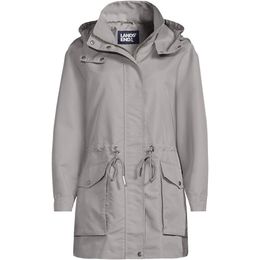 LANDS' END Wasserabweisende Soft Touch Jacke aus Baumwollmix f&uuml;r Damen, Damen, size: regular, Gr&uuml;n, by Lands' End