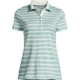 Supima-Poloshirt f&uuml;r Damen in Plus-Gr&ouml;&szlig;e, Damen, size: plus, Gr&uuml;n, Baumwolle, by Lands' End