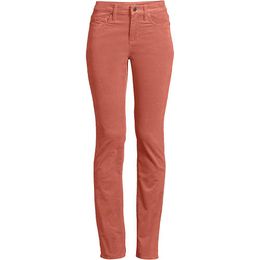 LANDS' END Straight Fit Cordhose Mid Waist f&uuml;r Damen in Plus-Gr&ouml;&szlig;e, Damen, size: plus, Orange, Baumwoll-Mischung, by Lands' End