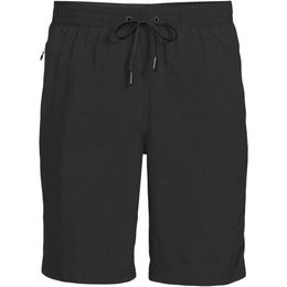 LANDS' END Badeshorts mit Hydroliner f&uuml;r Herren, 23 cm, Herren, size: regular, Schwarz, by Lands' End