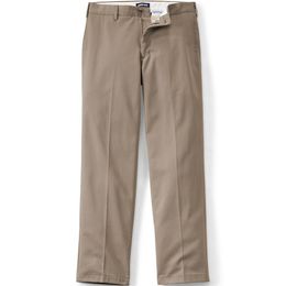 LANDS' END CLASSIC COMFORT. B&uuml;gelleichte Chino f&uuml;r Herren, Herren, size: regular, Beige, Baumwolle, by Lands' End