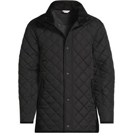 LANDS' END FeatherFree&trade; Steppjacke, Herren, size: regular, Schwarz, Polyester, by Lands' End
