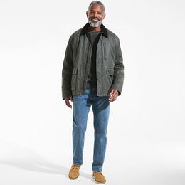 LANDS' END Wachsjacke f&uuml;r Herren, Herren, size: regular, Grau, Baumwolle/Polyester, by Lands' End