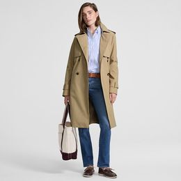 LANDS' END Wasserdichter Trenchcoat f&uuml;r Damen, Damen, size: regular, Braun, Polyester, by Lands' End