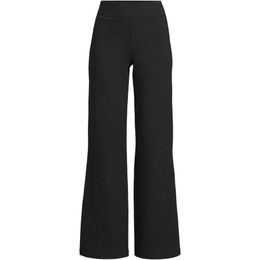 LANDS' END Starfish High Waist Hose mit weitem Bein f&uuml;r Damen in Plus-Gr&ouml;&szlig;e, Damen, size: plus, Schwarz, Elasthan/Baumwoll-Mischung, by Lands' End