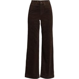 LANDS' END Breitcord-Hose High Waist mit weitem Bein f&uuml;r Damen in Plus-Gr&ouml;&szlig;e, Damen, size: plus, Braun, Elasthan/Baumwoll-Mischung, by Lands' End