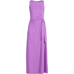 LANDS' END Maxikleid aus Baumwolle/Modal mit Bindeband f&uuml;r Damen, Damen, size: regular, Pink, Elasthan/Baumwoll-Mischung/Synthetic-blend, by Lands' End