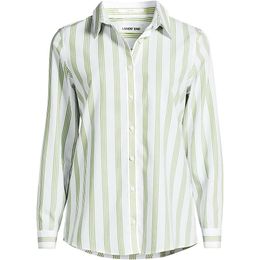 LANDS' END B&uuml;gelfreie Baumwoll-Bluse in Plus-Gr&ouml;&szlig;e, Damen, size: plus, Wei&szlig;, Baumwolle, by Lands' End