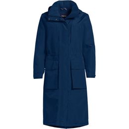 LANDS' END Wasserdichter Isolierter Stadion-Kapuzenmantel Squall f&uuml;r Damen in Plus-Gr&ouml;&szlig;e, Damen, size: plus, Blau, Nylon, by Lands' End