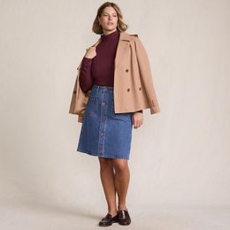 LANDS' END Stehkragen-Shirt in Plusgr&ouml;&szlig;e, Damen, size: plus, Rot, Baumwolle, by Lands' End