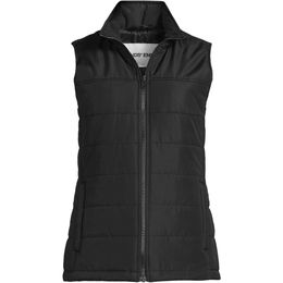 LANDS' END Isolierte Steppweste, Damen, size: regular, Schwarz, Polyester, by Lands' End