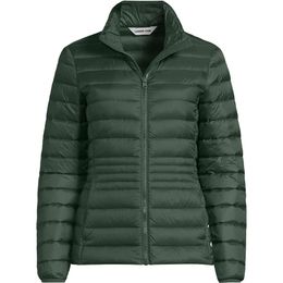 LANDS' END Ultraleichte verstaubare Daunenjacke Wanderweight in Plus-Gr&ouml;&szlig;e, Damen, size: plus, Gr&uuml;n, Nylon, by Lands' End