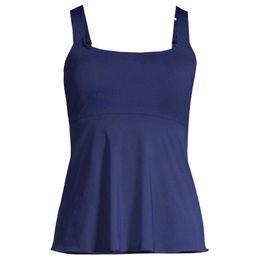 LANDS' END Ausgestelltes Tankinitop mit U-Ausschnitt f&uuml;r Damen, Damen, size: regular, Blau, Elasthan/Polyester-Mischung/Nylon-Mischung, by Lands' End