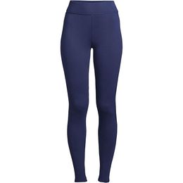 LANDS' END Thermo-Leggings mit Tasche SERIOUS SWEATS in Plus-Gr&ouml;&szlig;e, Damen, size: plus, Blau, Baumwoll-Mischung/Polyester-Mischung, by Lands' End