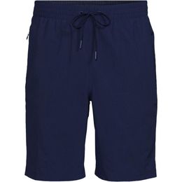 LANDS' END Badeshorts mit Hydroliner f&uuml;r Herren, 23 cm, Herren, size: regular, Blau, by Lands' End