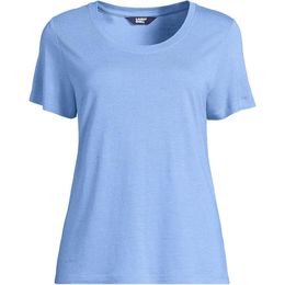 Shirt aus Leinenmix f&uuml;r Damen, Damen, size: regular, Blau, by Lands' End