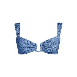 LANDS' END Bikinitop mit U-B&uuml;gel f&uuml;r Damen, Damen, size: regular, Blau, Elasthan, by Lands' End