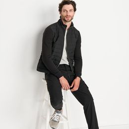 LANDS' END Gesteppte Trekkingjacke f&uuml;r Herren, Herren, size: regular, Schwarz, Polyester, by Lands' End
