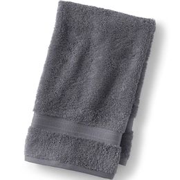 LANDS' END Supima Handtuch, Herren, size: regular, Grau, Baumwolle, by Lands' End